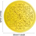 1 Set 15 Sheets Gold Foil Paper Picture Stickers Round Dot Decorative ...