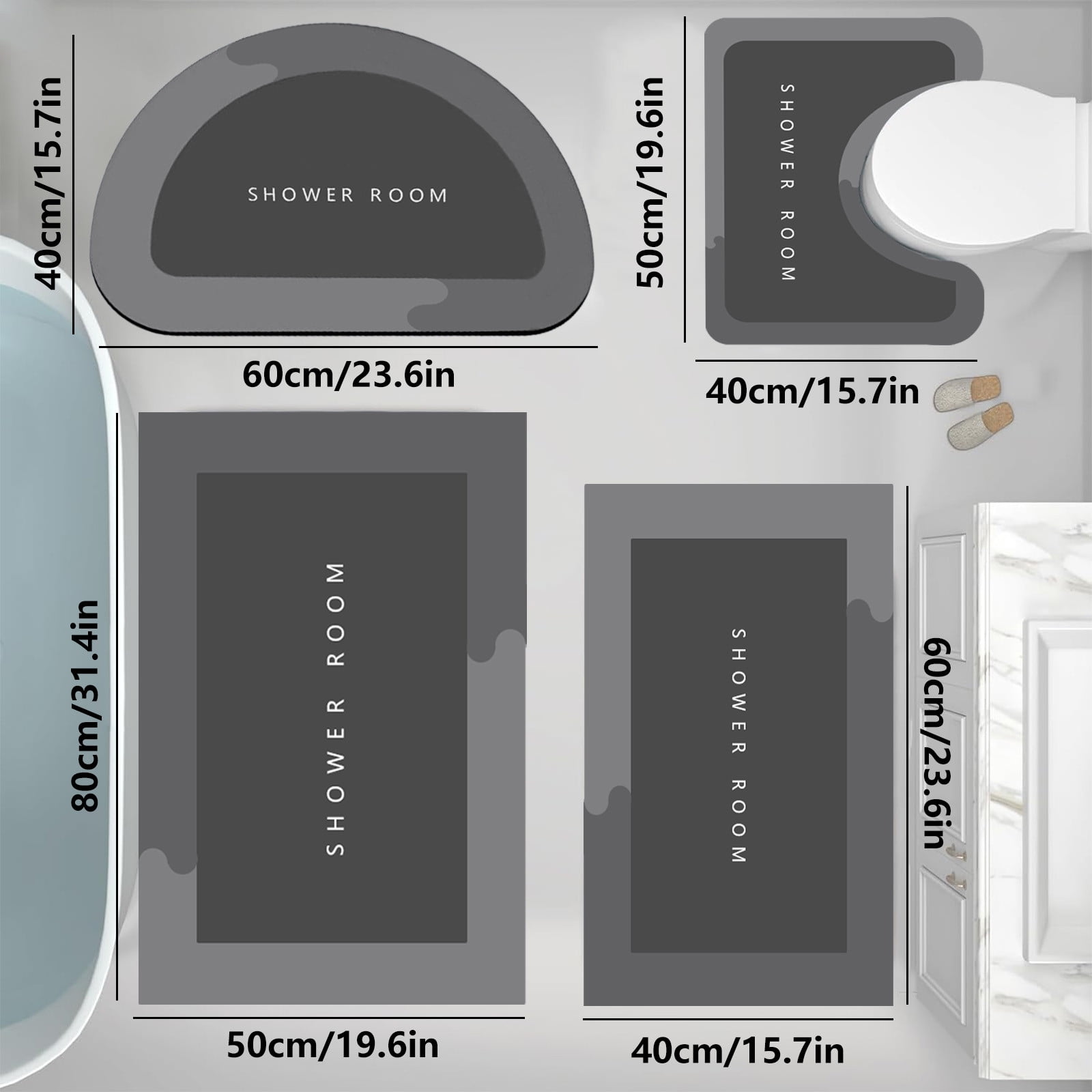 Click here for Shichewer 4-Piece Super Absorbent Microfiber Bath... prices