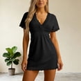 CHUMUD Nightgowns for Women Short Sleeve Sleepdress Soft Lace Pajama ...