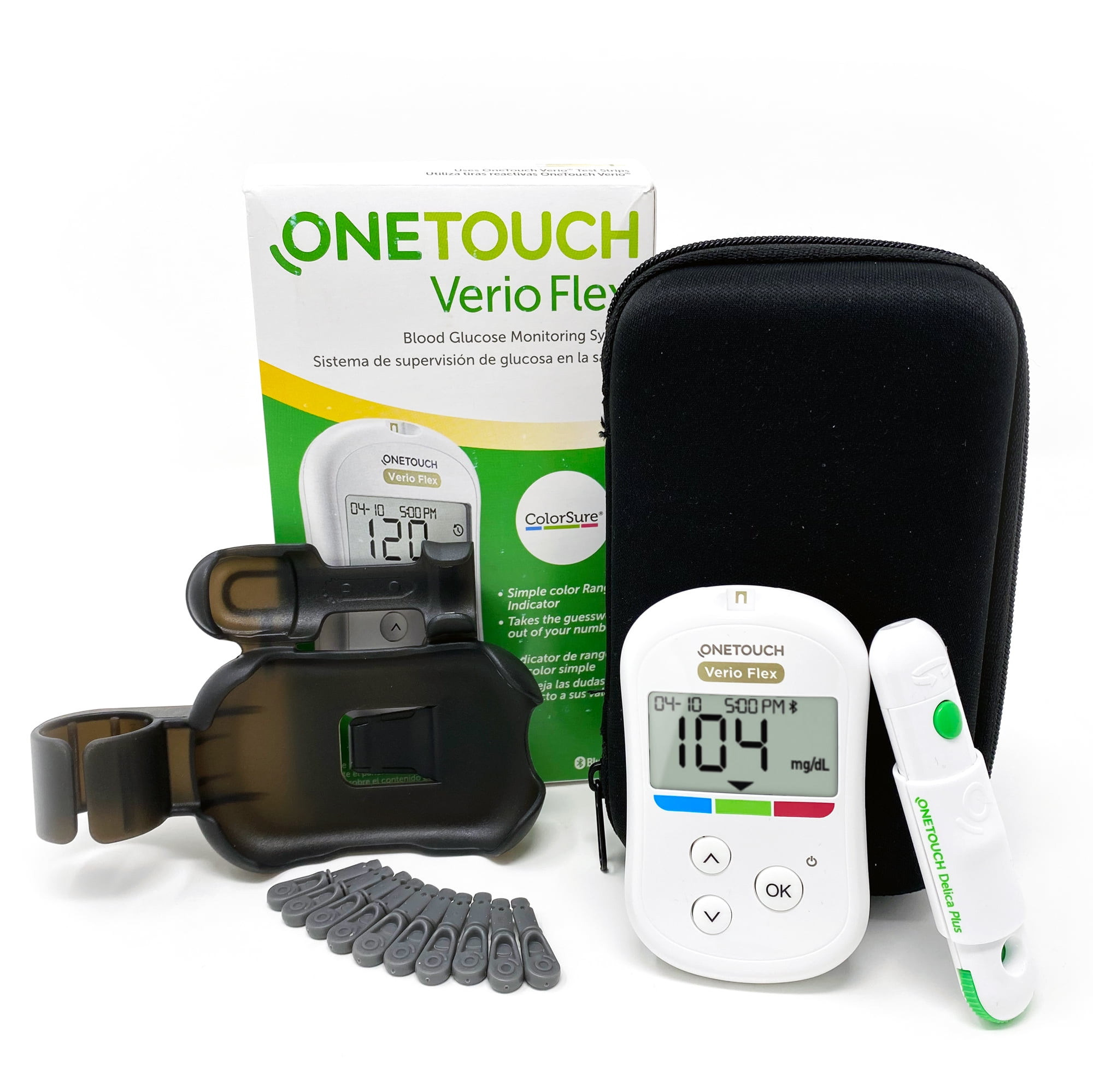 OneTouch Verio Flex Blood Glucose Meter Glucose Monitor For Blood OneTouch Verio Flex Blood Glucose Meter Glucose Monitor For Blood