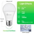 A19 LED Light Bulb, 100W Equivalent Light Bulbs, 15W 5000K Daylight ...