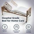 Invacare Fully Medical Patient Home Hospital Bed Package with Electric Frame, Foam Mattress ...