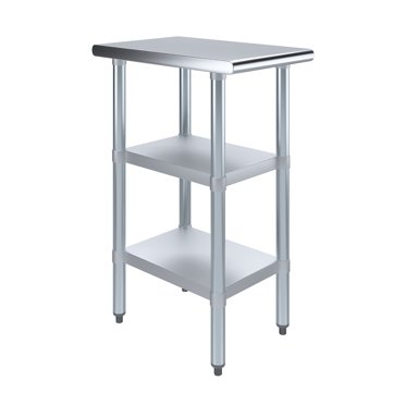 GRIDMANN 24 x 24 Inch NSF Stainless Steel Commercial Kitchen Prep Table ...