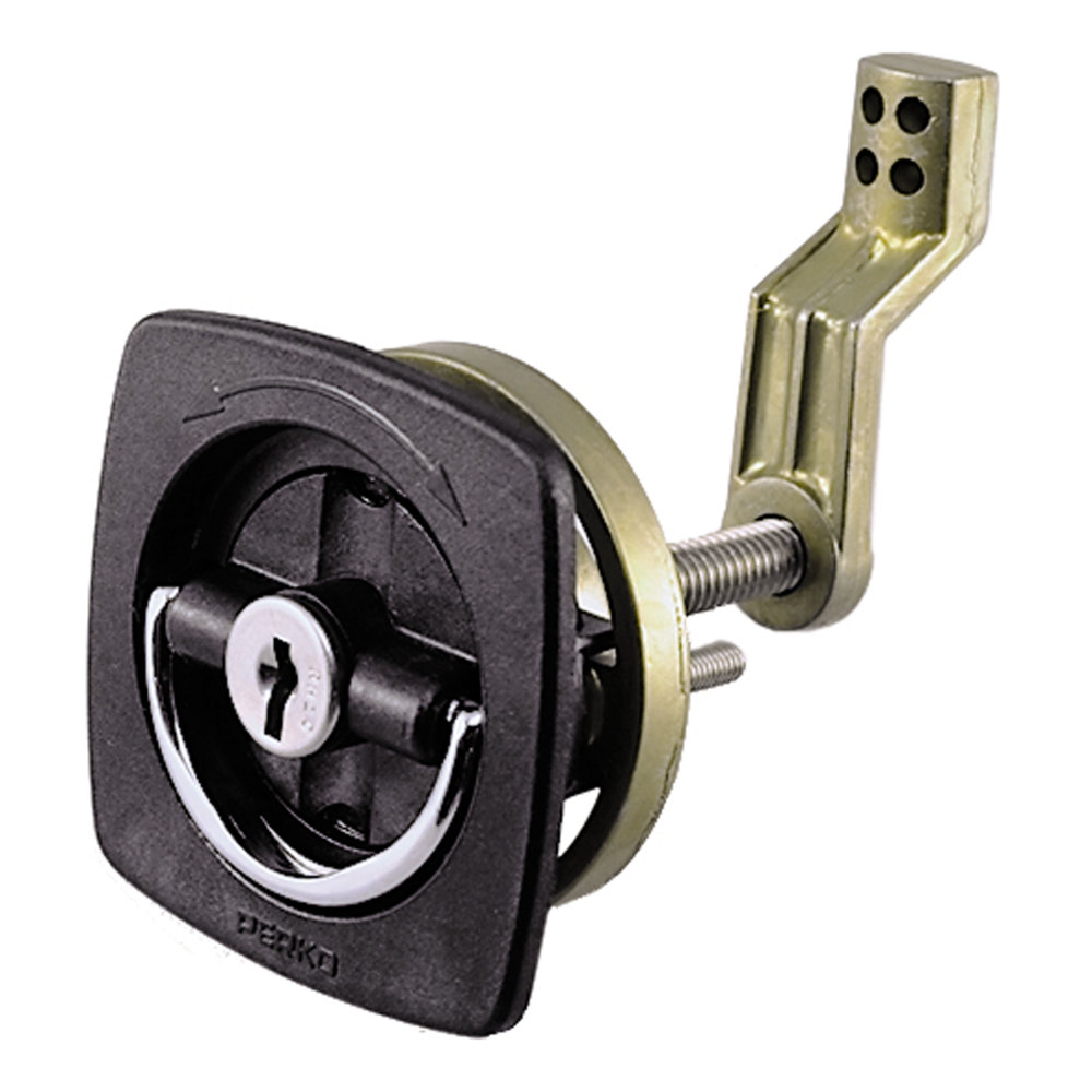 Perko 0931DP2BLK Flush Lock with Offset Adjustable Cam Bar - Walmart.com
