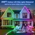200FT Outdoor LED Strip Lights Waterproof,IP67 Waterproof LED Light ...