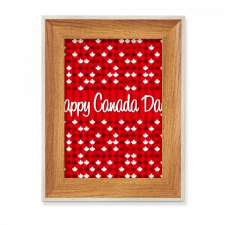 Canada Flavor Happy Canadian Day Desktop Wooden Photo Frame Display ...
