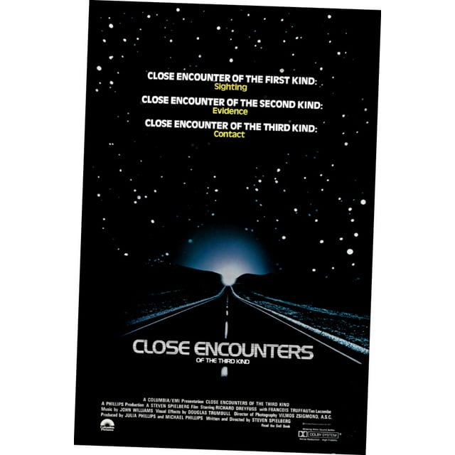 Close Encounters Of The Third Kind Movie Poster 24x36 Movie Art Poster ...
