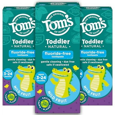 Tom's of Maine ADA TSF6 Approved Fluoride Kids Toothpaste, Natural ...