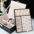 CNV Professional Double-Layer Jewelry Box for Women and Girls, Large ...