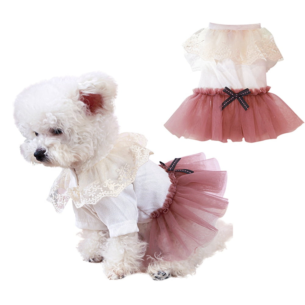 Bunny Shirt Princess Tulle Tutu Dress for Small Dog Cat Puppy Outfits ...
