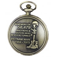 Unitron Enterprise IP-Plated Stainless Steel Open Face Gold Dial Pocket ...