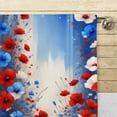 4th of july tea towels A painting of red and blue flowers on a white ...