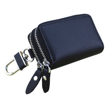 Compact Key Chain Organizer With Leather Strap, Smart Key Ring Holds 8 ...