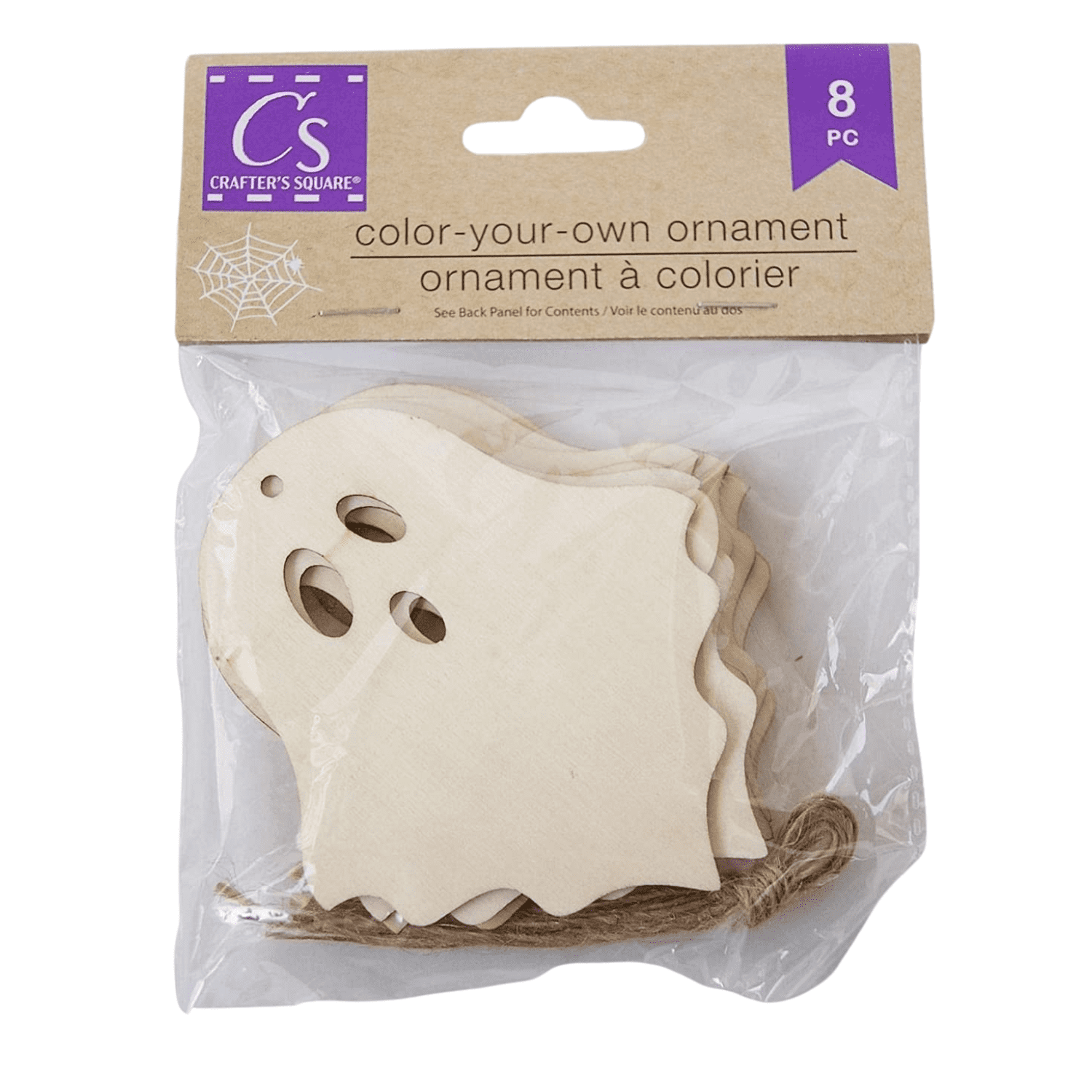 Wooden Halloween Ornaments Cutout - DIY Blank Unfinished Wood Ghost ...