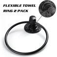 13-Pieces Towel Bar Set Black Bathroom Hardware Set Industrial Pipe ...