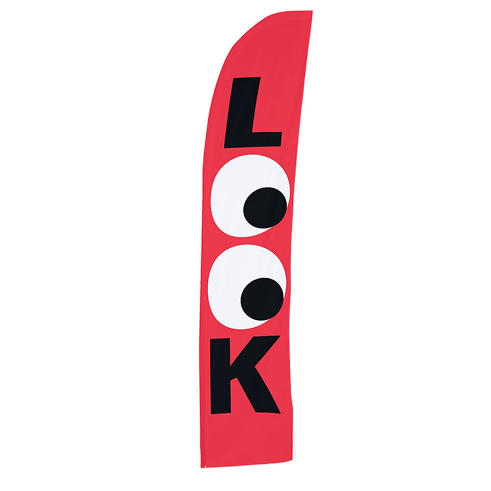 Vispronet Look Feather Flag, 2.6ft x 11.2ft, Flag Only - Walmart.com