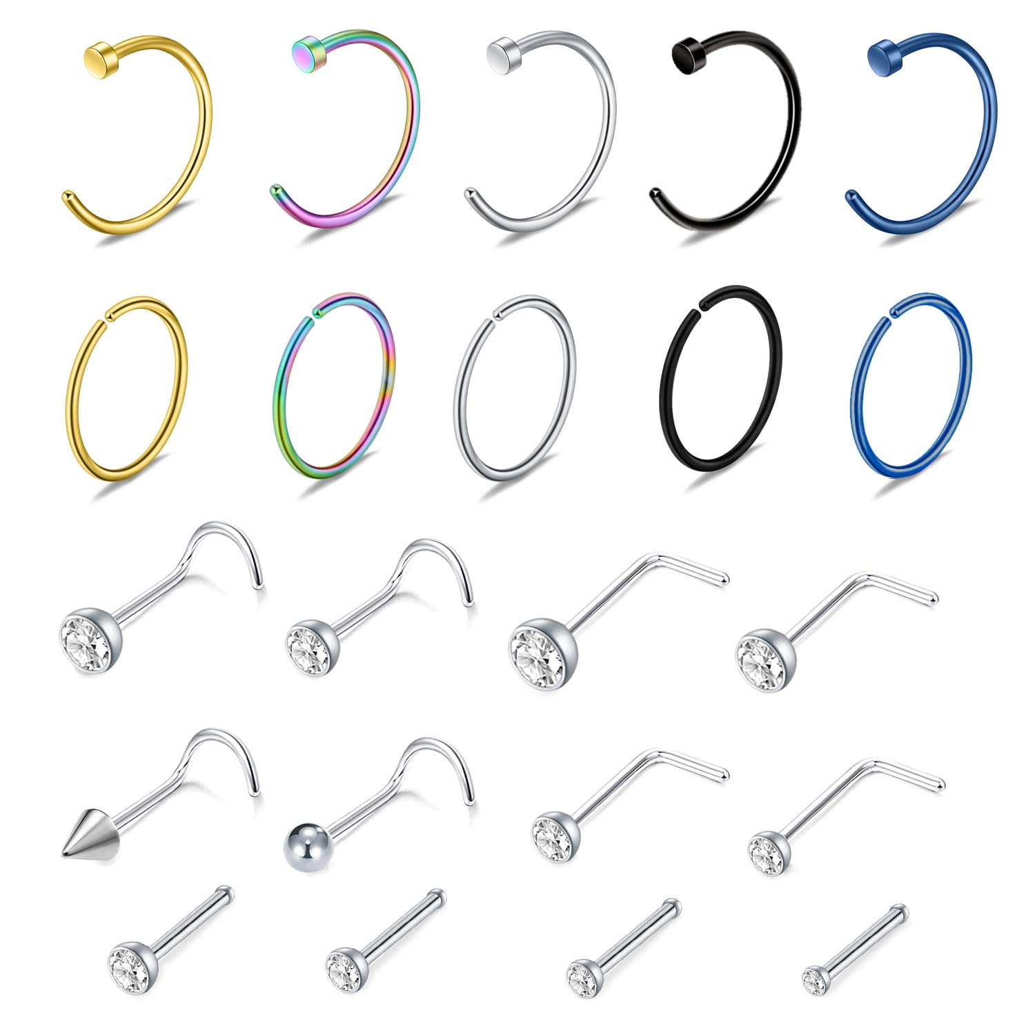 Nose Piercing Jewelry Types