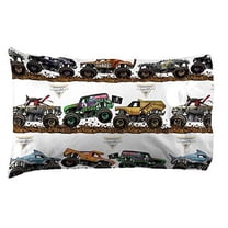 Monster Jam MJ Life Twin Bed Set - 4 Piece Kids Comforter, Sheets with ...