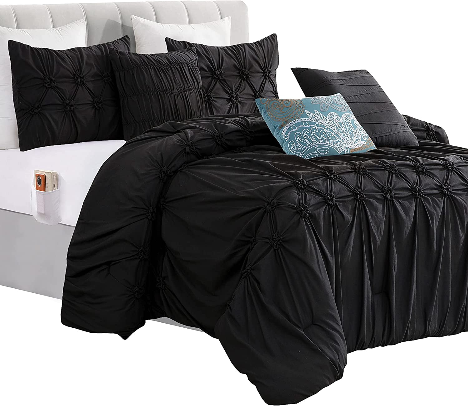 Mocassi 12-Piece Comforter Set, Ella Bedding Collection includes 6 ...