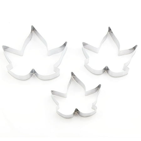 3 pcs/set Autumn Maple Leaf Cutters Set DIY Sugar Paste Cookie Slicers ...