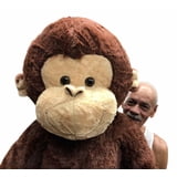 Big Plush Giant 4ft Stuffed Monkey XL - Brown Teddy Bear Alternative ...