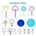 Syncfun 36Pcs Big Bubble Wands Set, Giant Bubble Maker with Tray, Kids ...