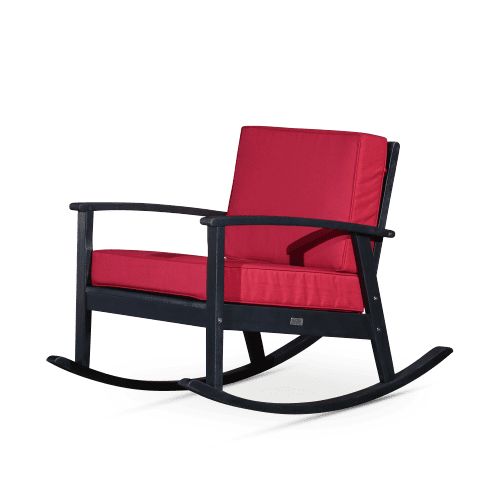 Rocking Chair, Outdoor Indoor Rocker Chair with Deep Seat Cushion and ...