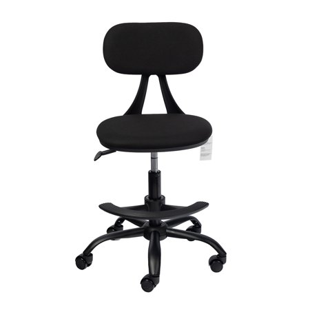 iKayaa Height Adjustable Armless Drafting Chair With Backrest ...