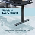 VARI - Sit/standing desk - rectangular with contoured side - electric ...
