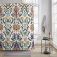 Boho Vintage Floral Shower Curtain for Bathroom, Peony Leaf Bud Vintage ...