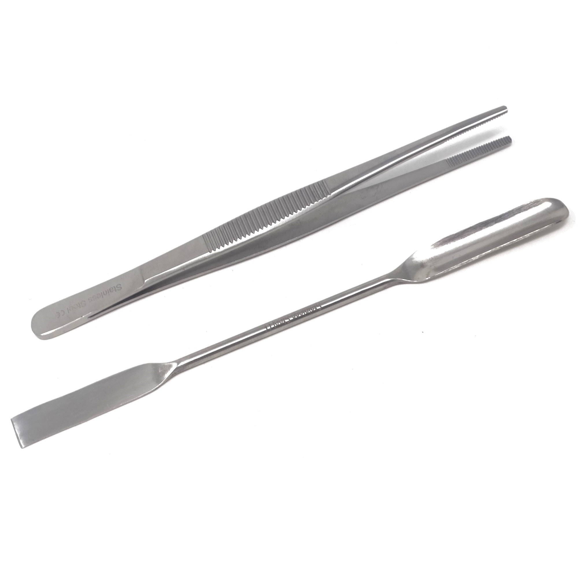 2 in 1 Lab Supplies Kit Double Head Stainless Steel Micro Spatula with ...