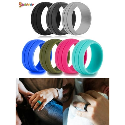 Spencer Pack of 7 Silicone Wedding Rings Uruguay Ubuy