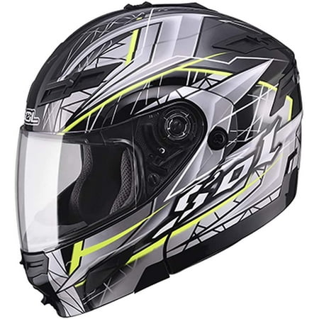 Full Face Modular Motorcycle Helmet, Breathable Keep Warm with LED ...
