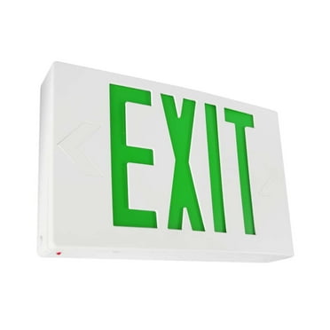 Cooper Lighting Exit Sign,3.0W,Green,1 or 2 Faces APX7G - Walmart.com