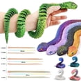 3D Random colored eyes Printed Snake Movable Joint Simulation Luminous ...