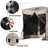 MCombo 4-Sided Gazebo Portable Pop Up Tent Canopy, Shelter Hub Screen ...