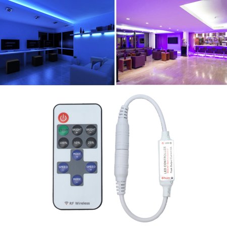 Fdit 11Key LED Controller Dimmer,Mini Wireless Remote Controller,RF ...