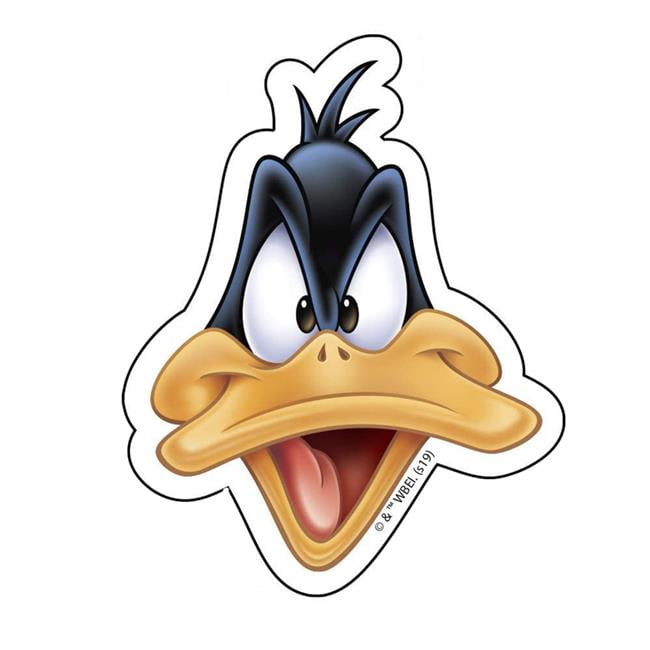 Looney Tunes 848519 Looney Tunes Daffy Duck Face Vinyl Car Emblem