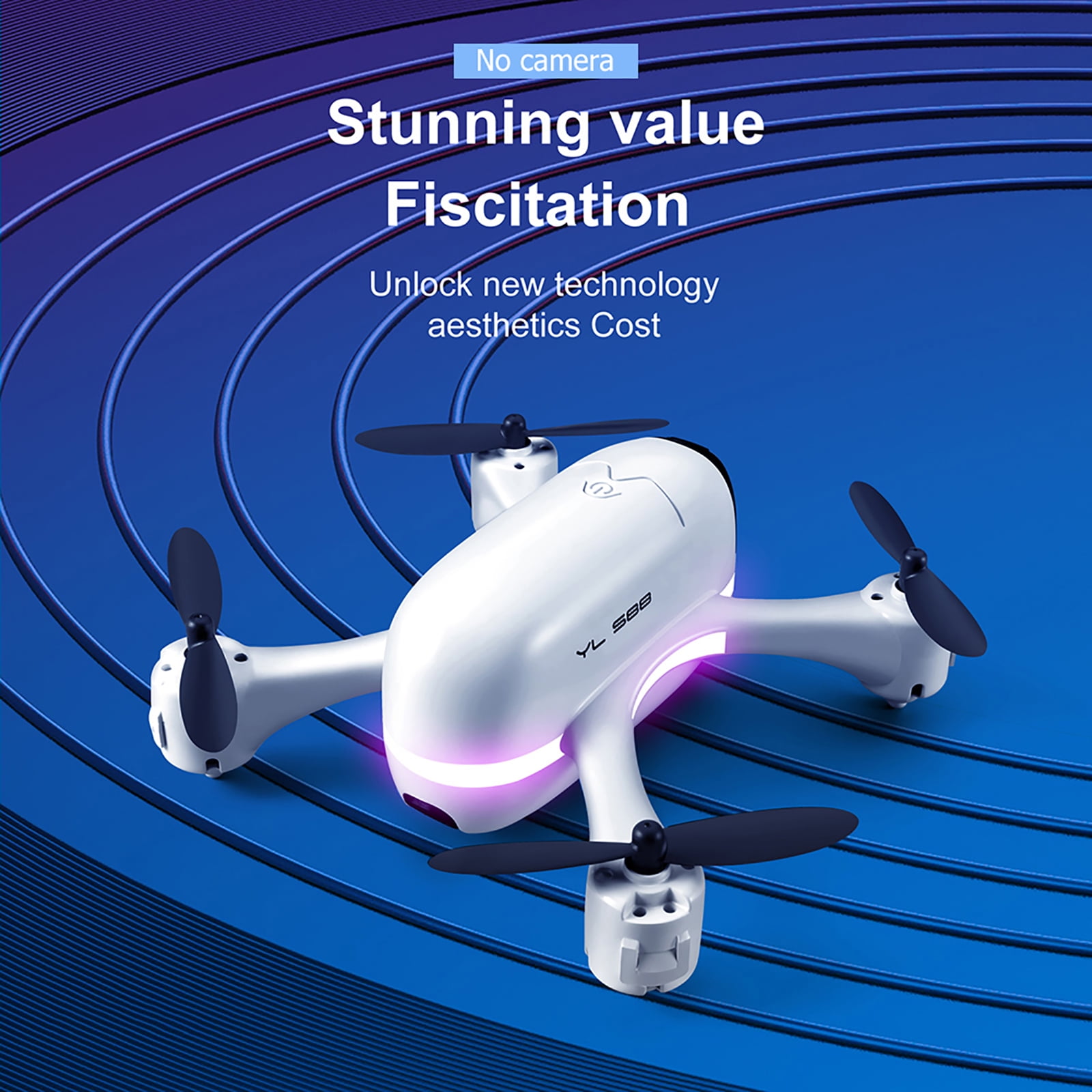 Drones S88 con cámara HD 4K 2022 P WIFI FPV Mini Tmvgtek Dron con luz LED en blanco y negro ...