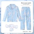 Anime Sanrioed Child Pajamas Suit Long-Sleeved Cartoon Cinnamoroll ...