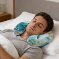 Neck Pillow, Turquoise Turtle Memory Foam U-Shaped Travel Pillow for ...