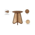 Meridian Furniture Butterfly Walnut Oak Veneer Top End Table - Walmart.com