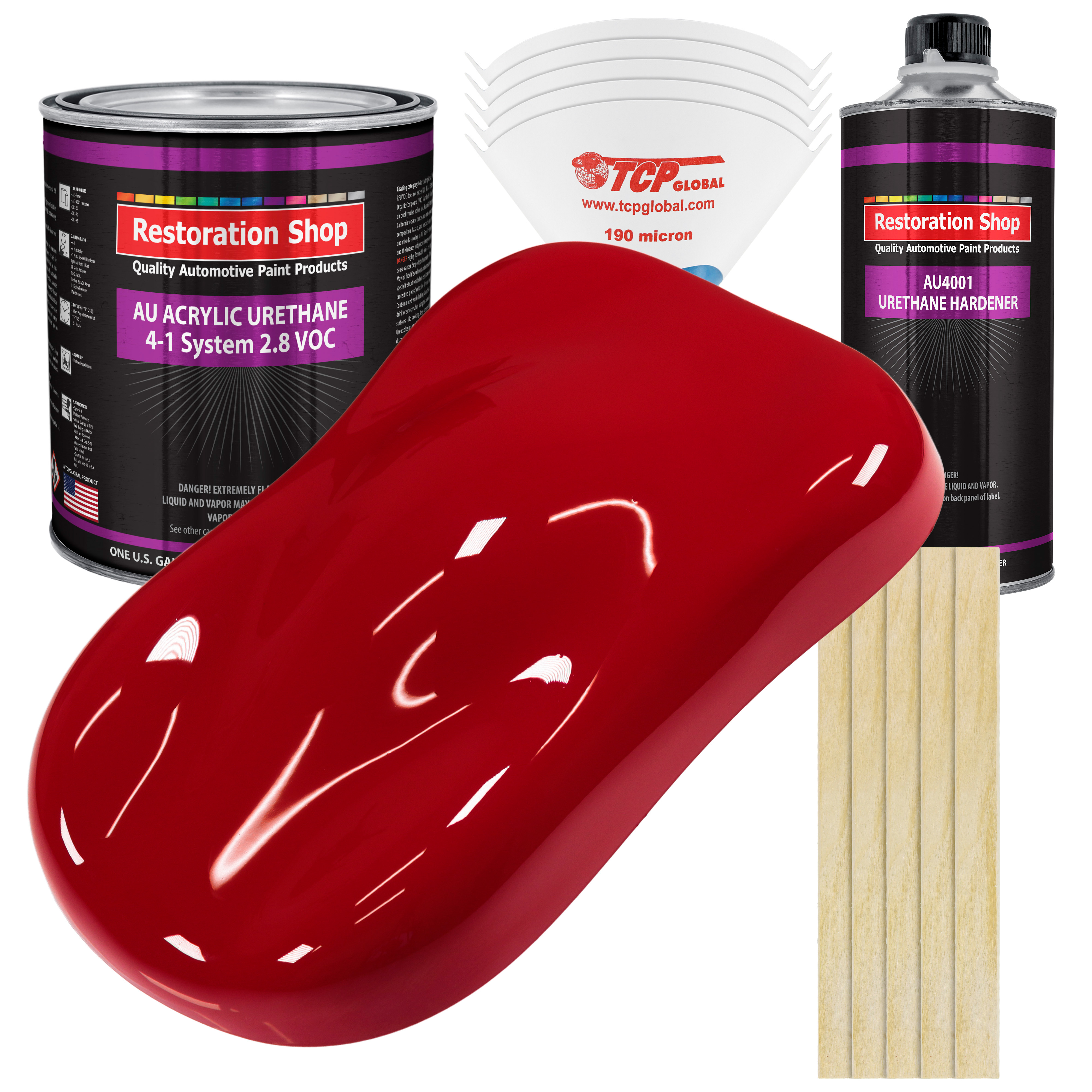 Restoration Shop Quarter Mile Red Acrylic Urethane Auto Paint Complete ...