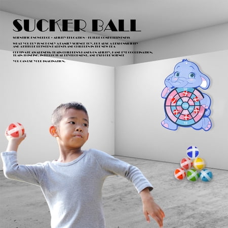 Jinveno Throw Sports Toys Shooting Sucker Ball Target Dartboard Kit for ...