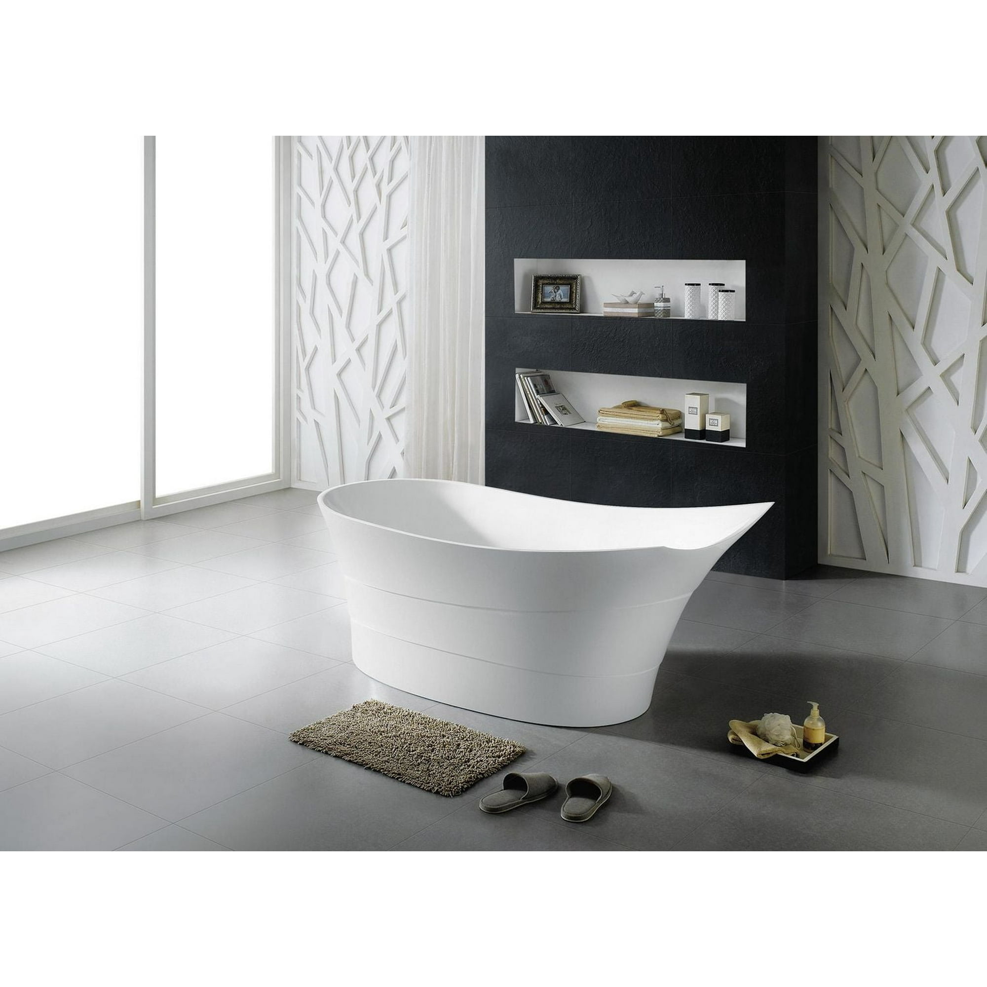 A & e Bath And Shower Floris-67-Wht Bathtub 68in