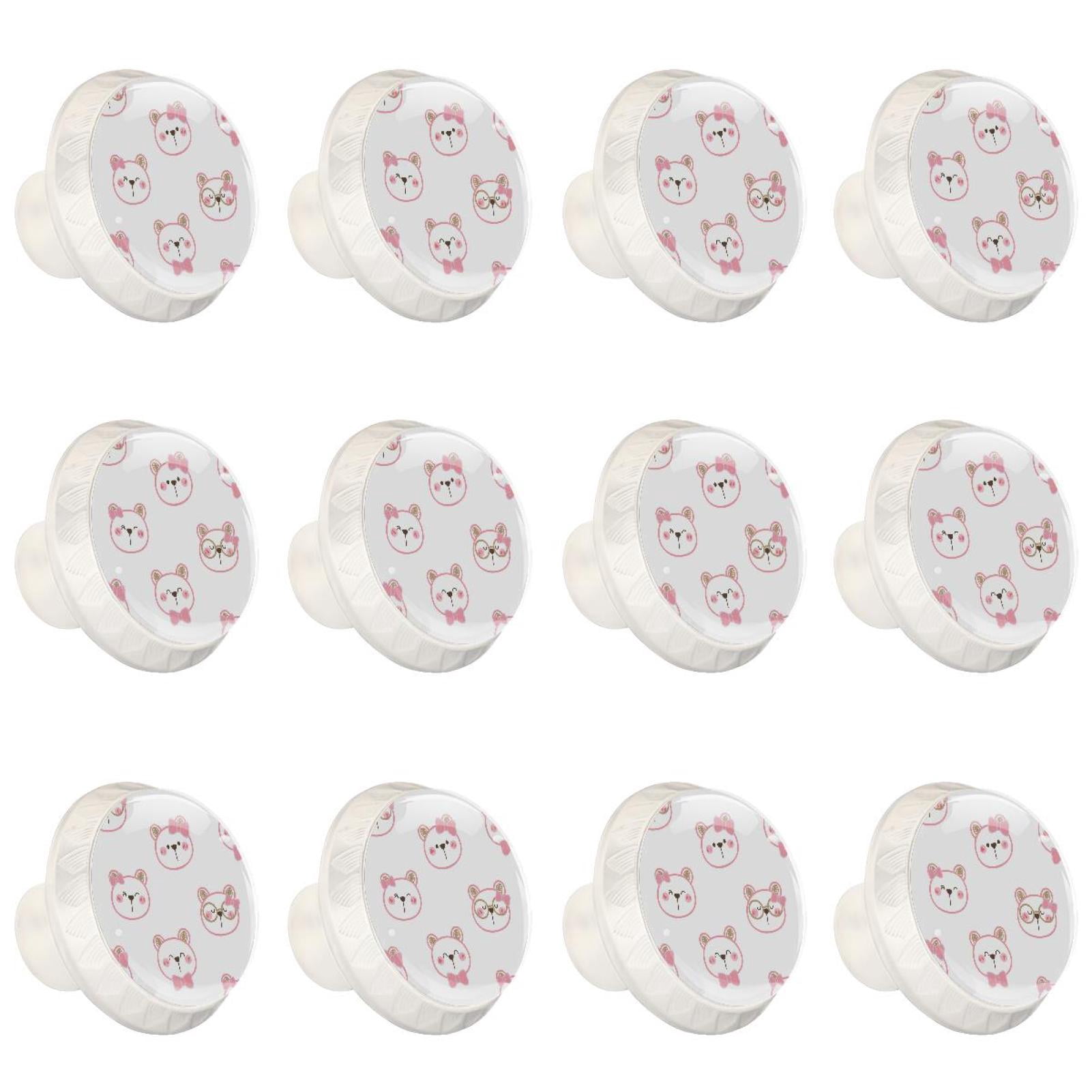 12 Pcs Bear Knobs for Kitchen Cabinet Cupboard Dresser Bookcase Drawer ...
