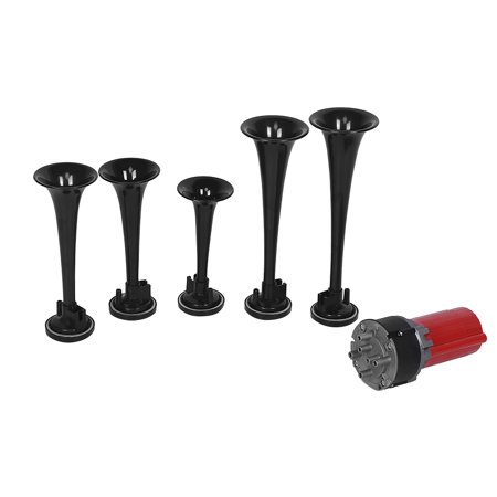 Klaxon D'air 12V Universel 5 Klaxons D'air Compresseur Kit De Trompette ...