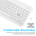 Urbanx Rechargeable Bluetooth Keyboard And Mouse Combo Ultra Compact Slim Full Size Keyboard And