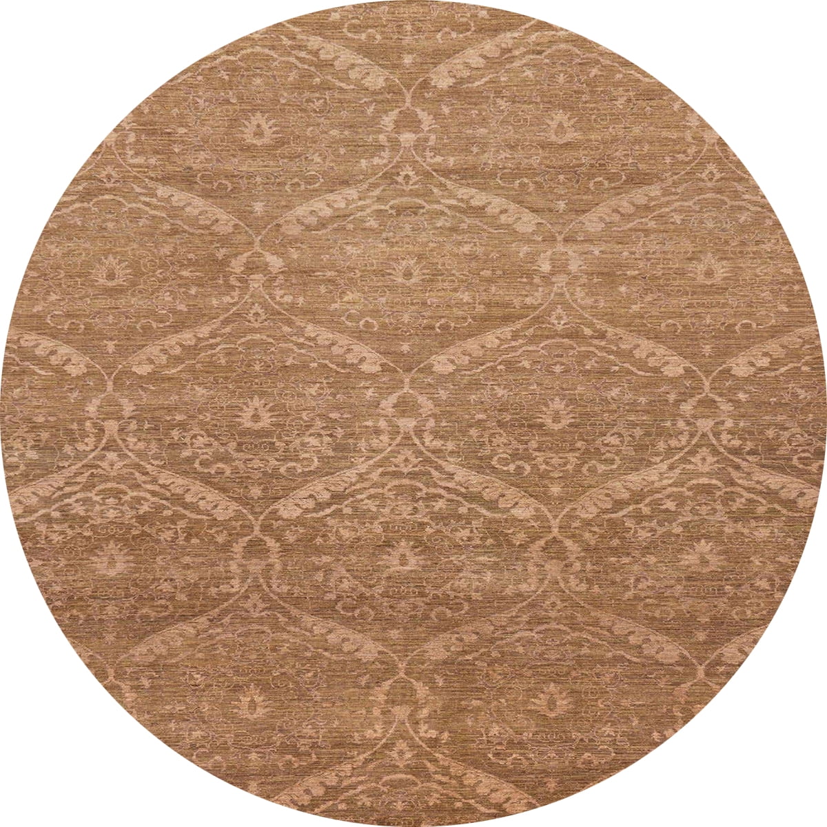 Ahgly Company Indoor Round Abstract Red Abstract Area Rugs, 5' Round ...