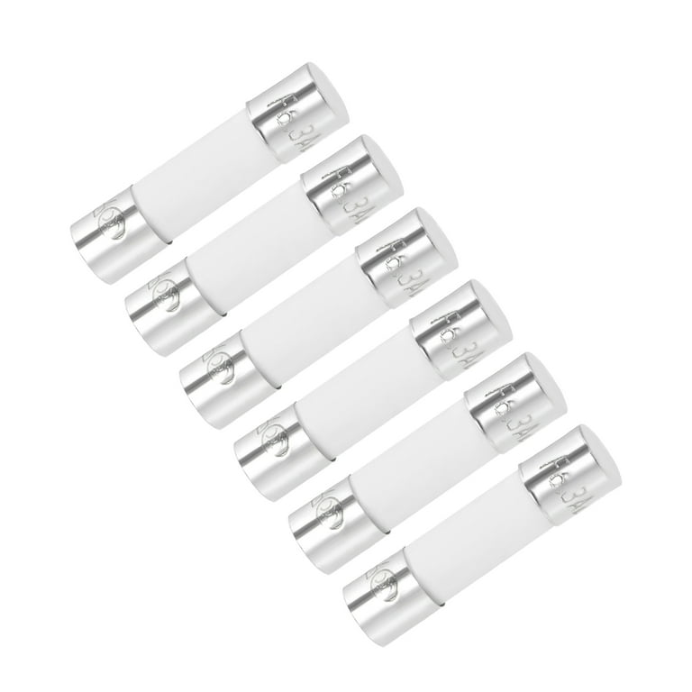 Ceramic Fuses 5-Pack 20A 250V Ceramic Cartridge Fuses 6x25mm Fast Blow ...